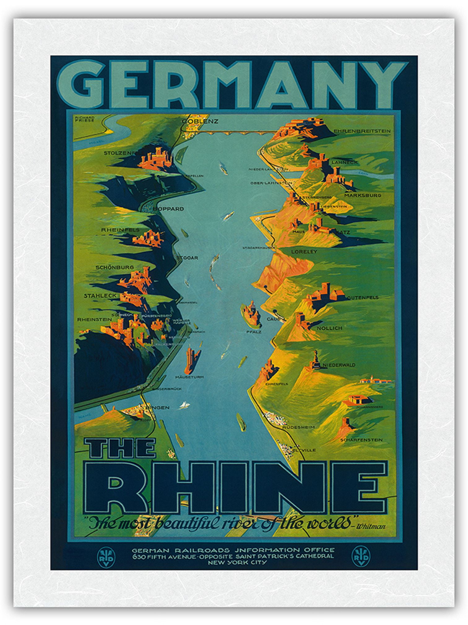 Germany - The Rhine - “The Most Beautiful River of the World” Walt ...