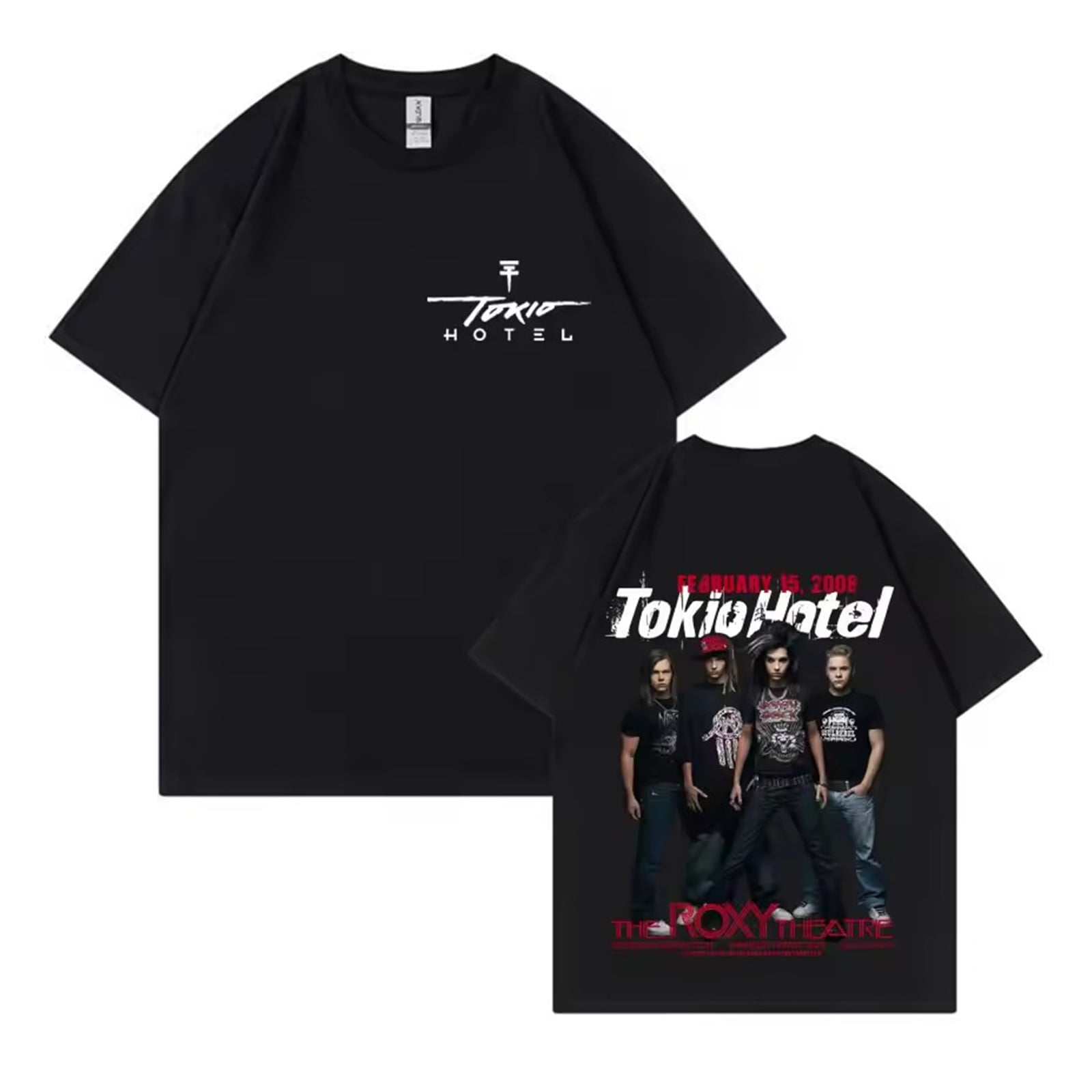 Germany Rock Band Tokio Hotel Kaulitz 89 T-shirts Hip Hop Oversized T-shirts Casual Streetwear ...