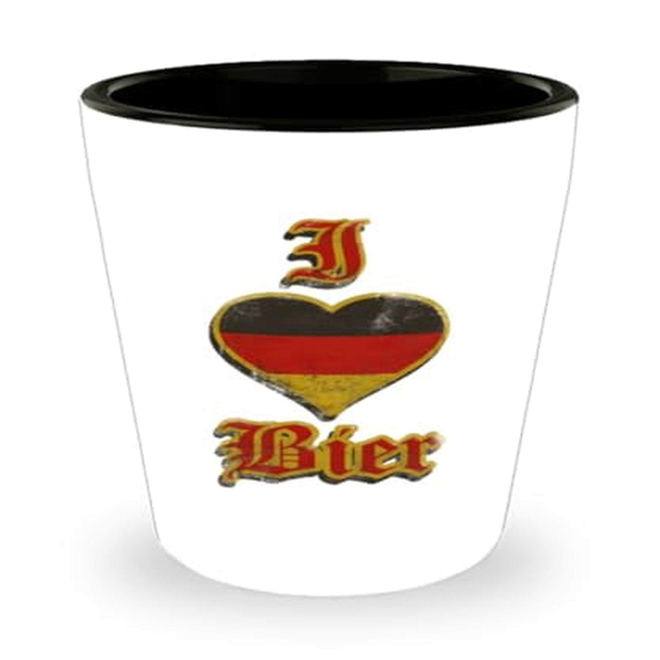Germany Shot Glass, I Love Bier, German Beer Gift, Mini Glassware, 1 ...