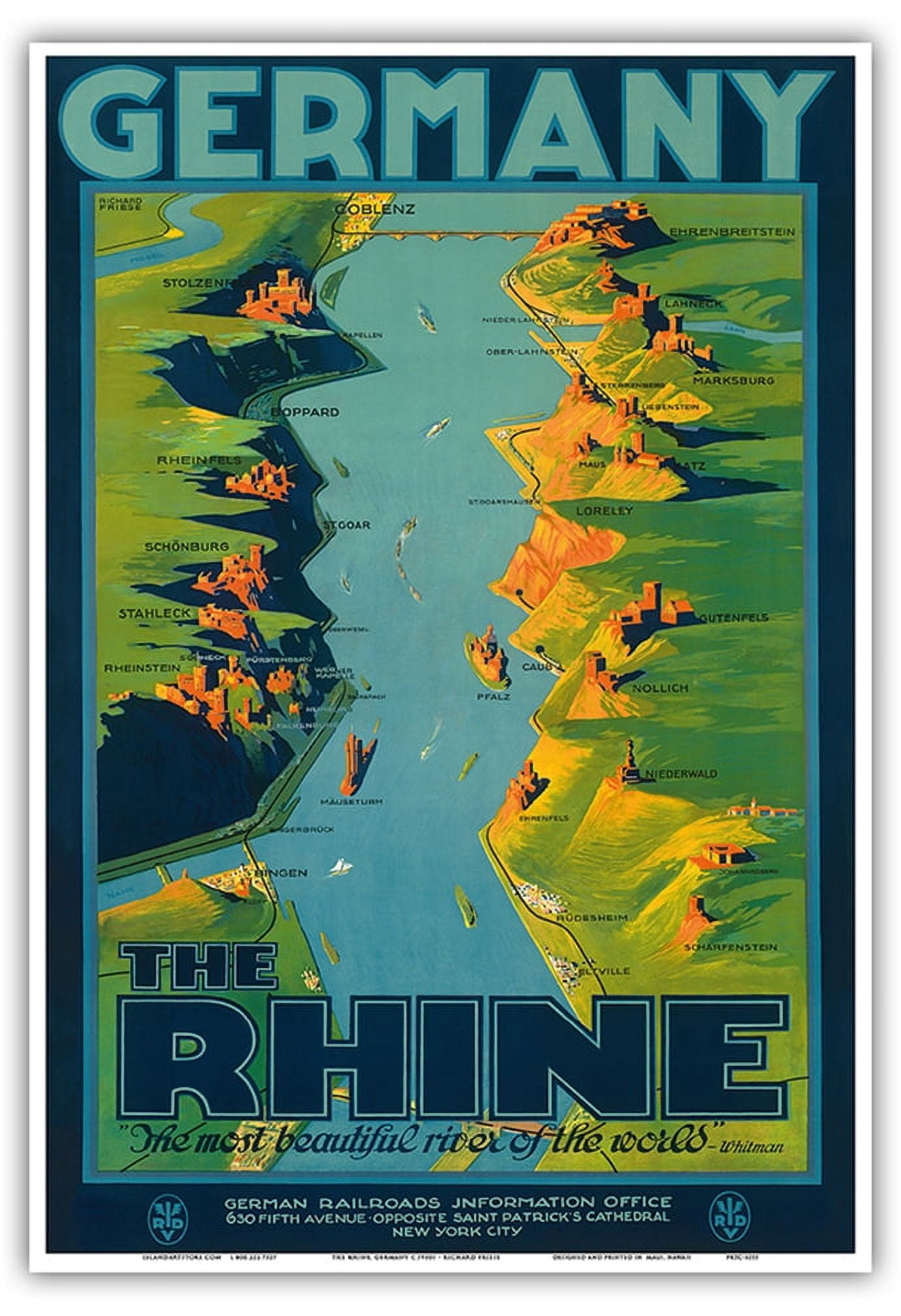Germany - The Rhine - “The Most Beautiful River of the World” Walt ...