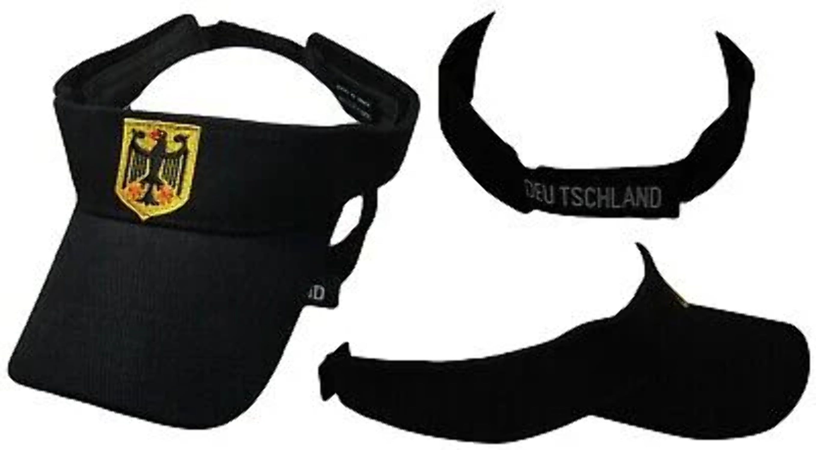 Germany Unofficial Eagle Deutschland Black Embroidered Visor (RUF ...