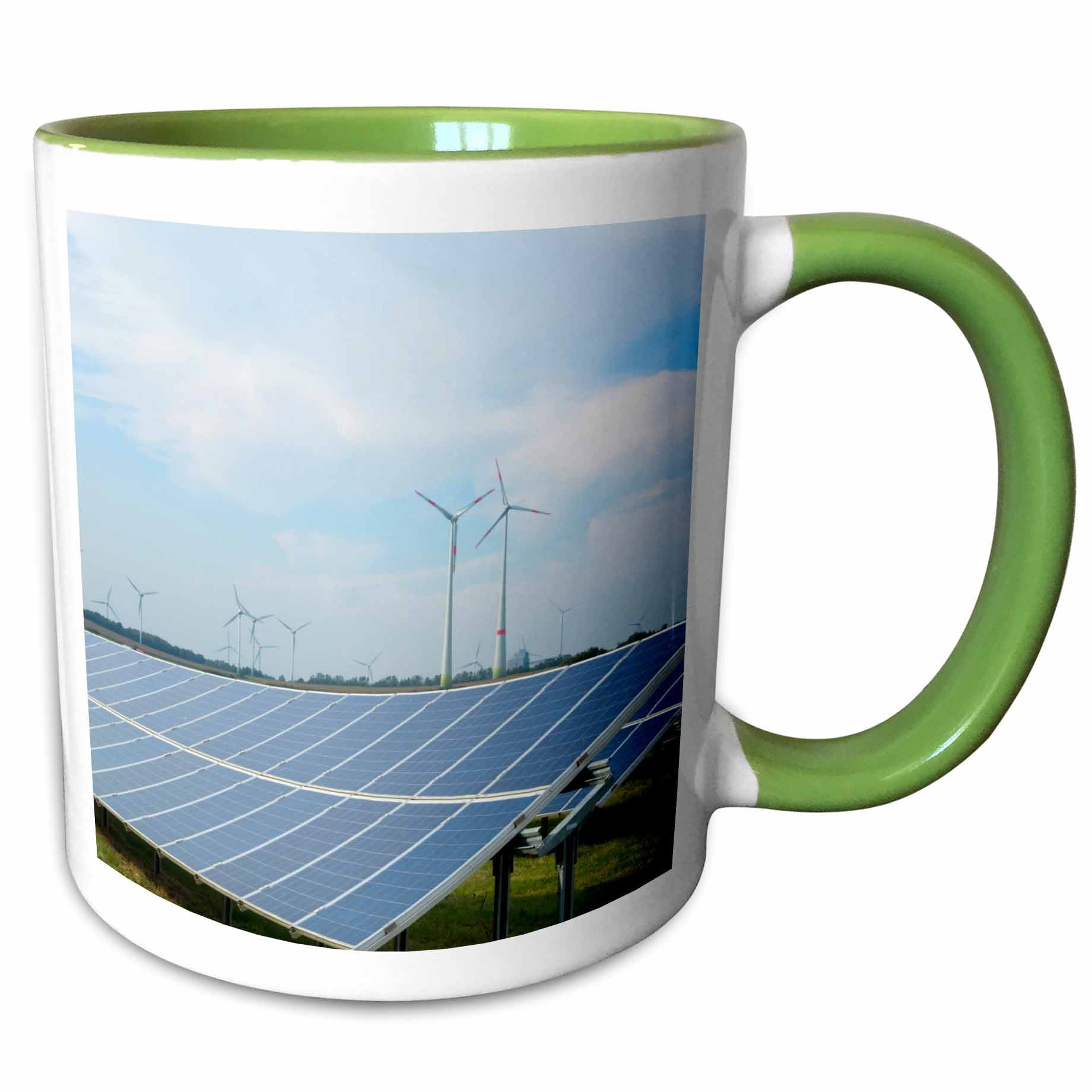 3drose, Germany Wind Energy Turbines and Solar Panels in Field, Hamburg ...
