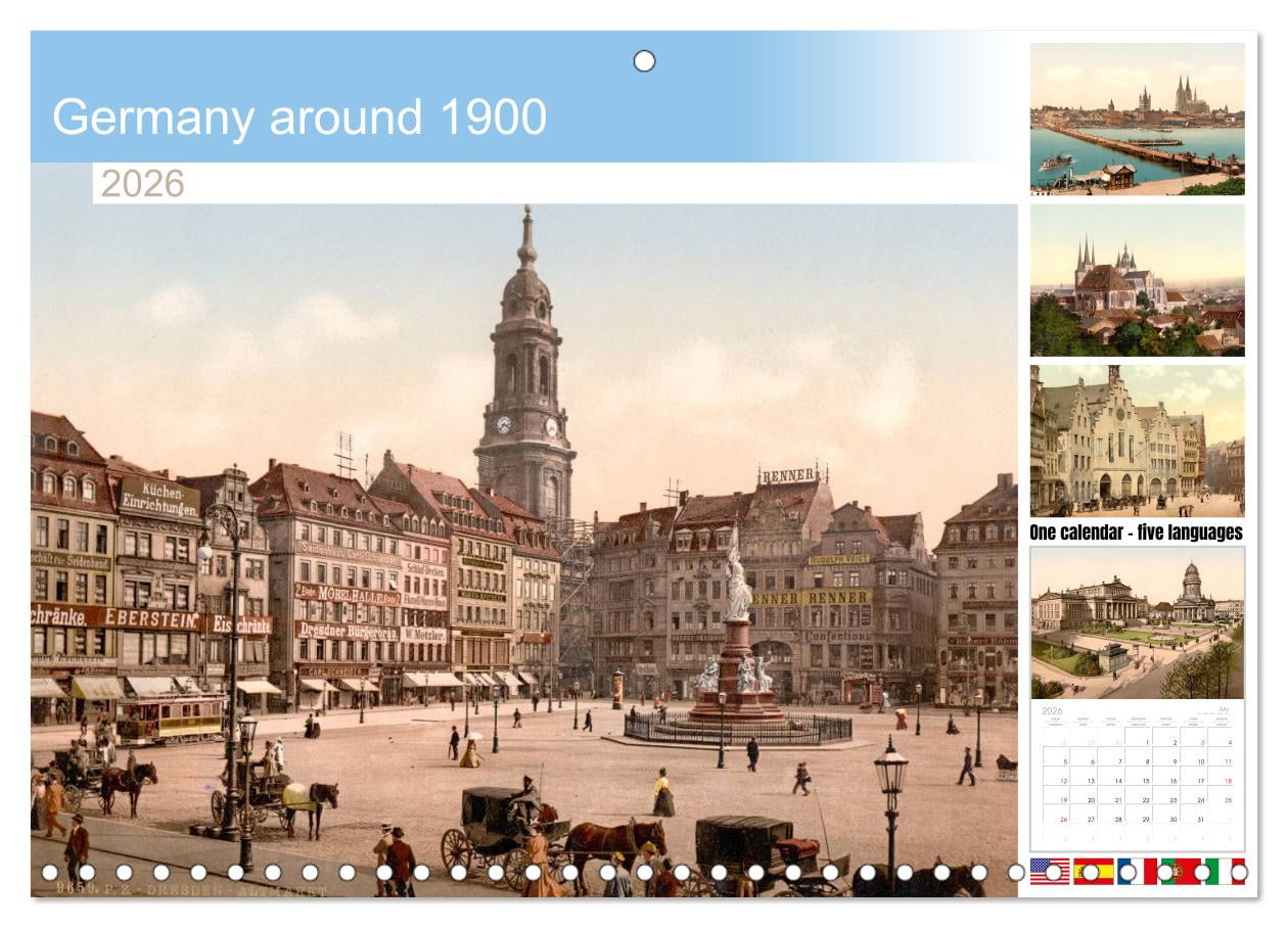 Germany around 1900 (Monthly Wall Calendar 2026 16.5 x 23.4 (open ...