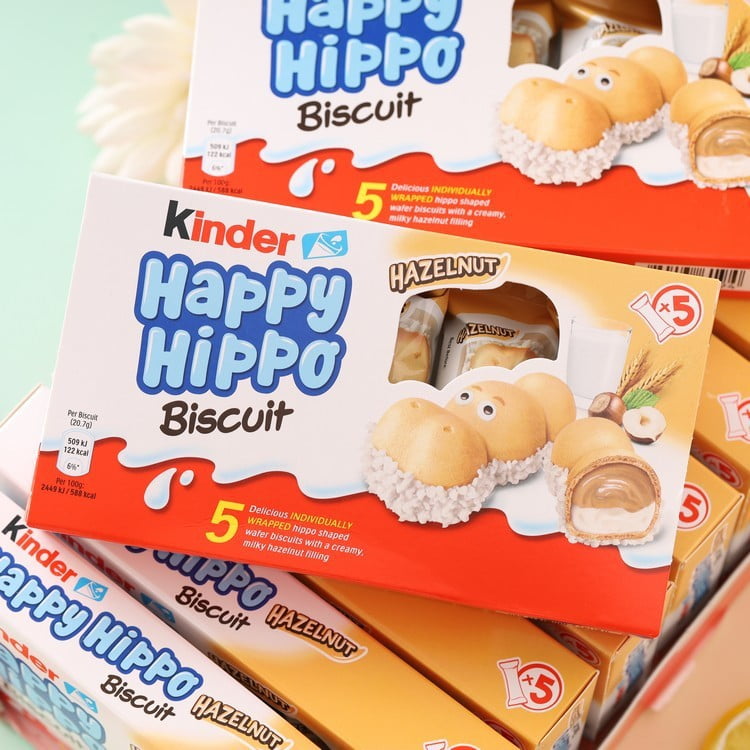 Germany imported snacks Kinder children happy hippo milk hazelnut ...