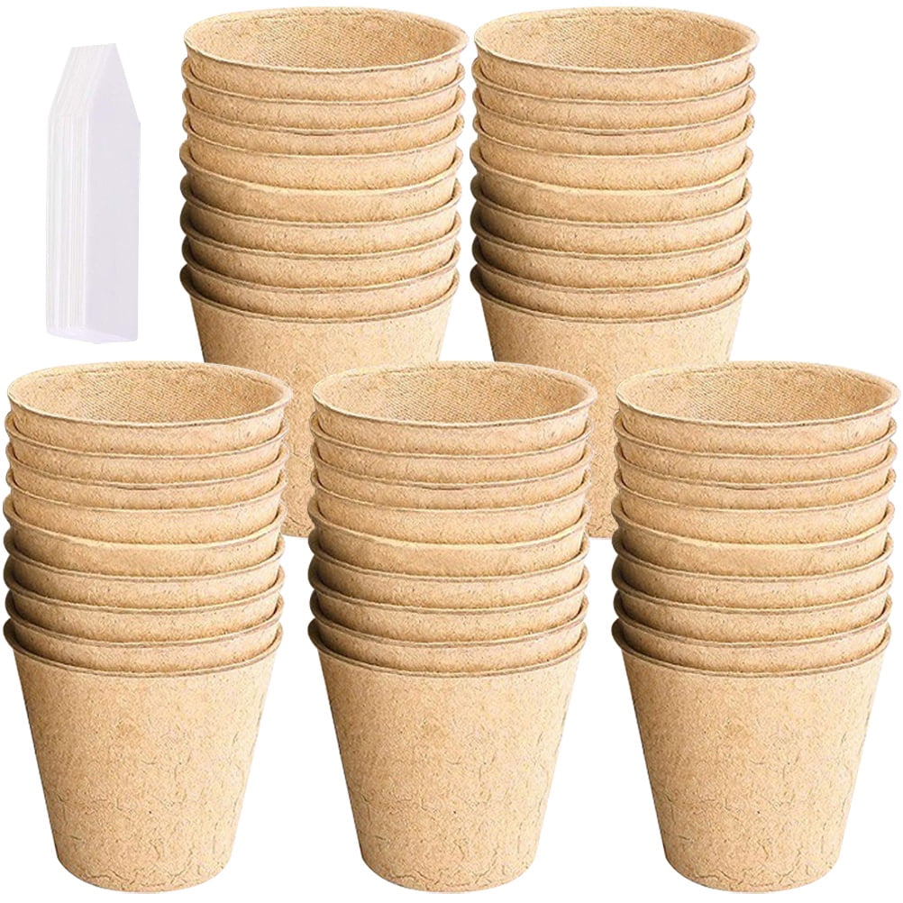 Germination Cup Gardening Supply Seedling Paper Biodegradable Peat Pots ...