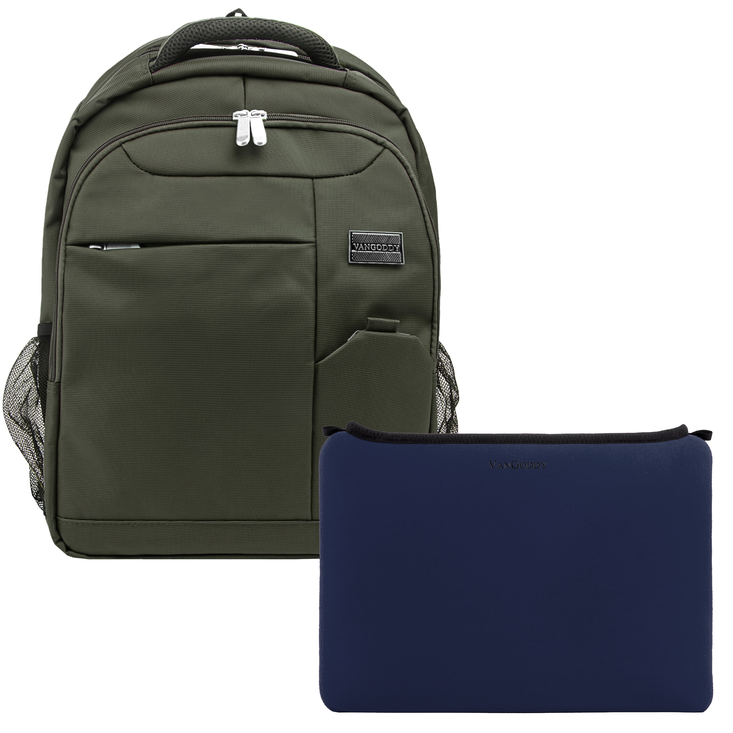 Germini Series Multi-Compartment Nylon Backpack With Padded Straps ...