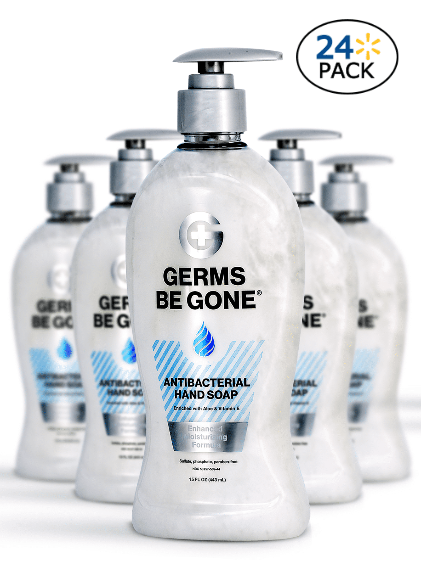Germs Be Gone (15oz) Clean And Fresh Antibacterial Hand Soap Enriched ...
