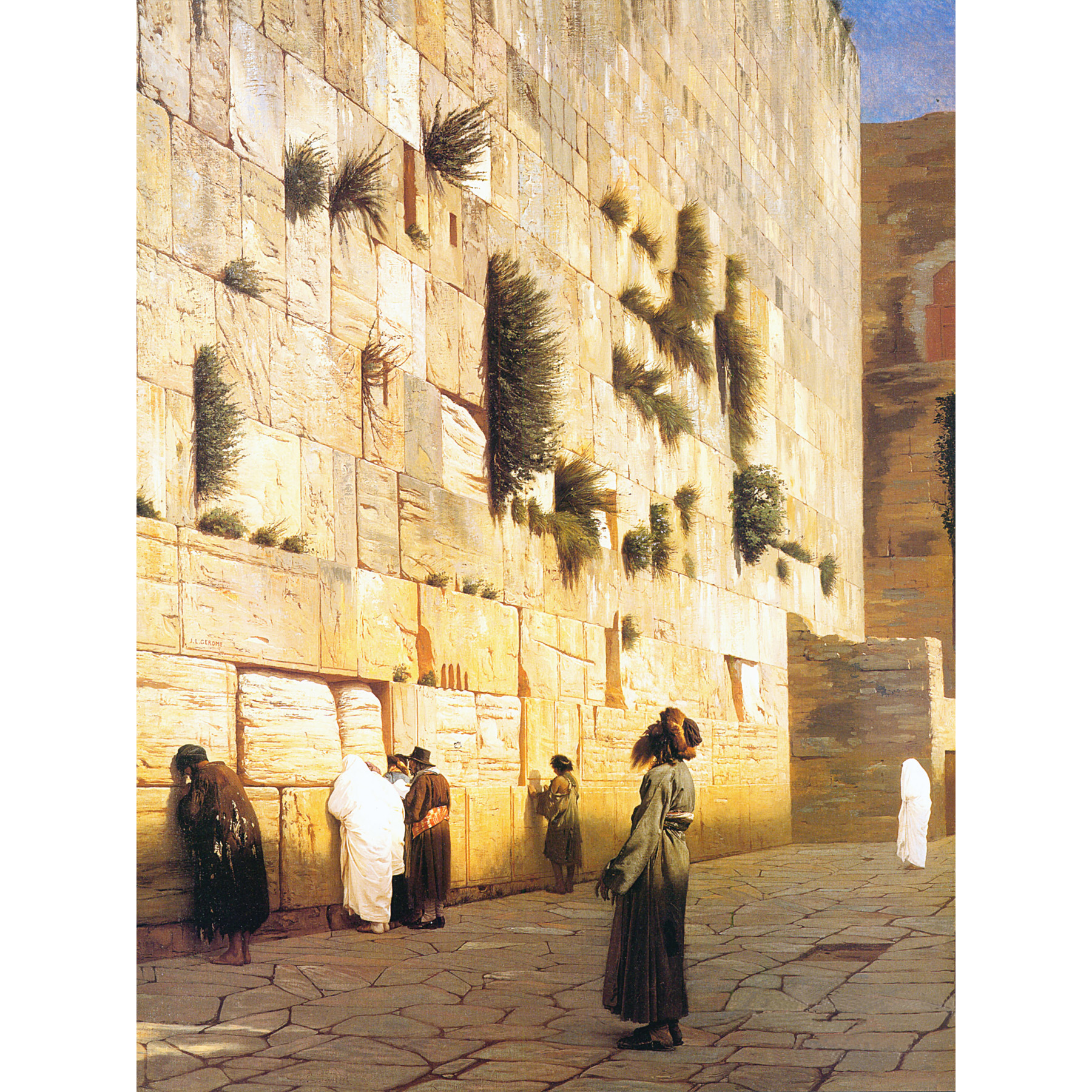Gerome Solomon's Wall Jerusalem Temple Painting Extra Large Art Print ...