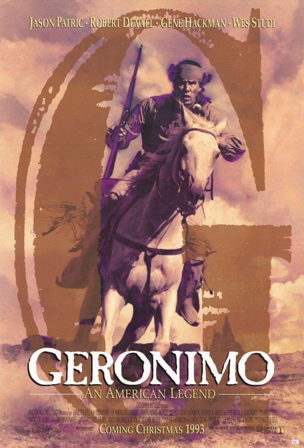 Geronimo: An American Legend - movie POSTER (Style D) (11" x 17") (1993 ...