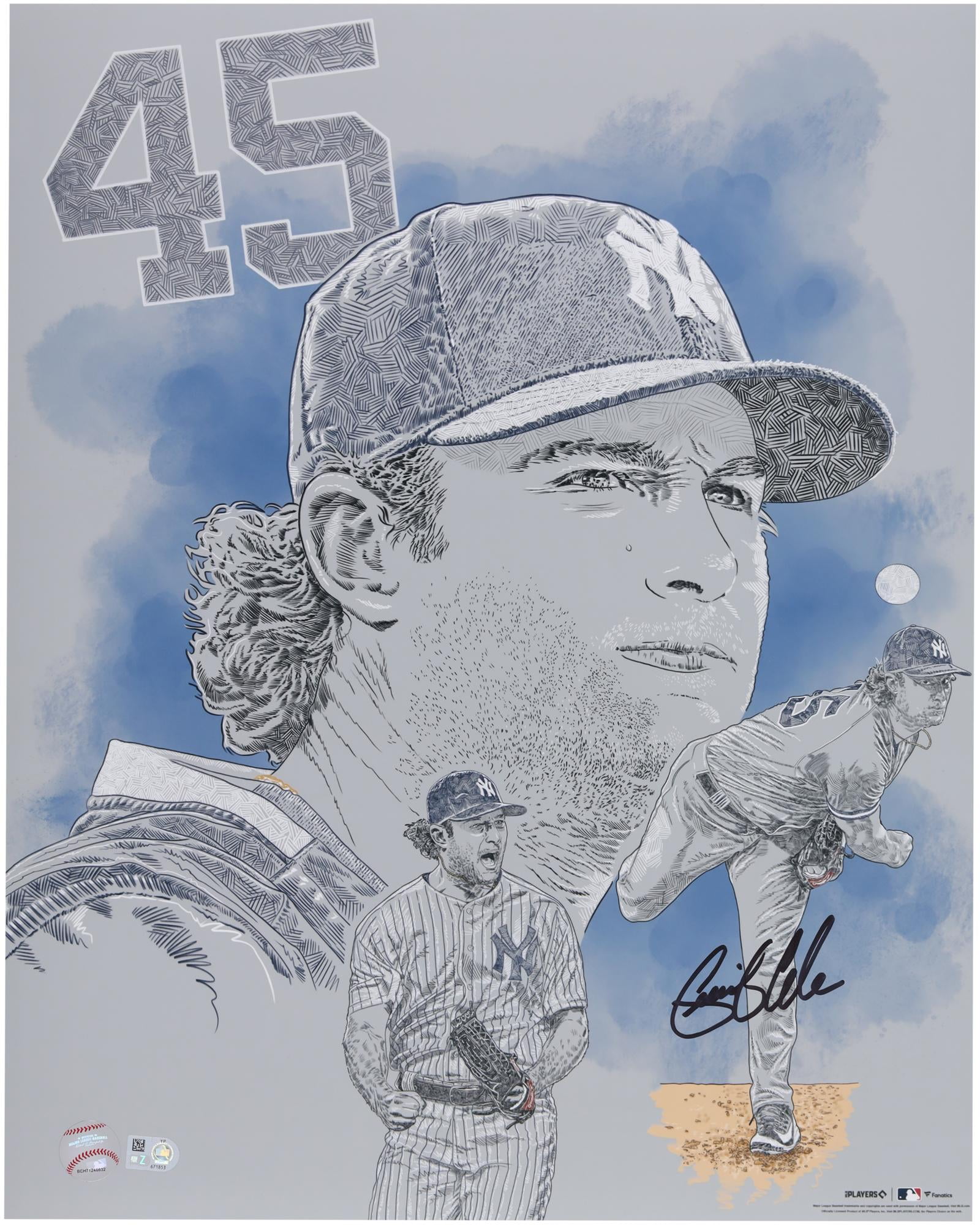 Gerrit Cole New York Yankees Autographed 16" x 20" Photo Print - Art by ...