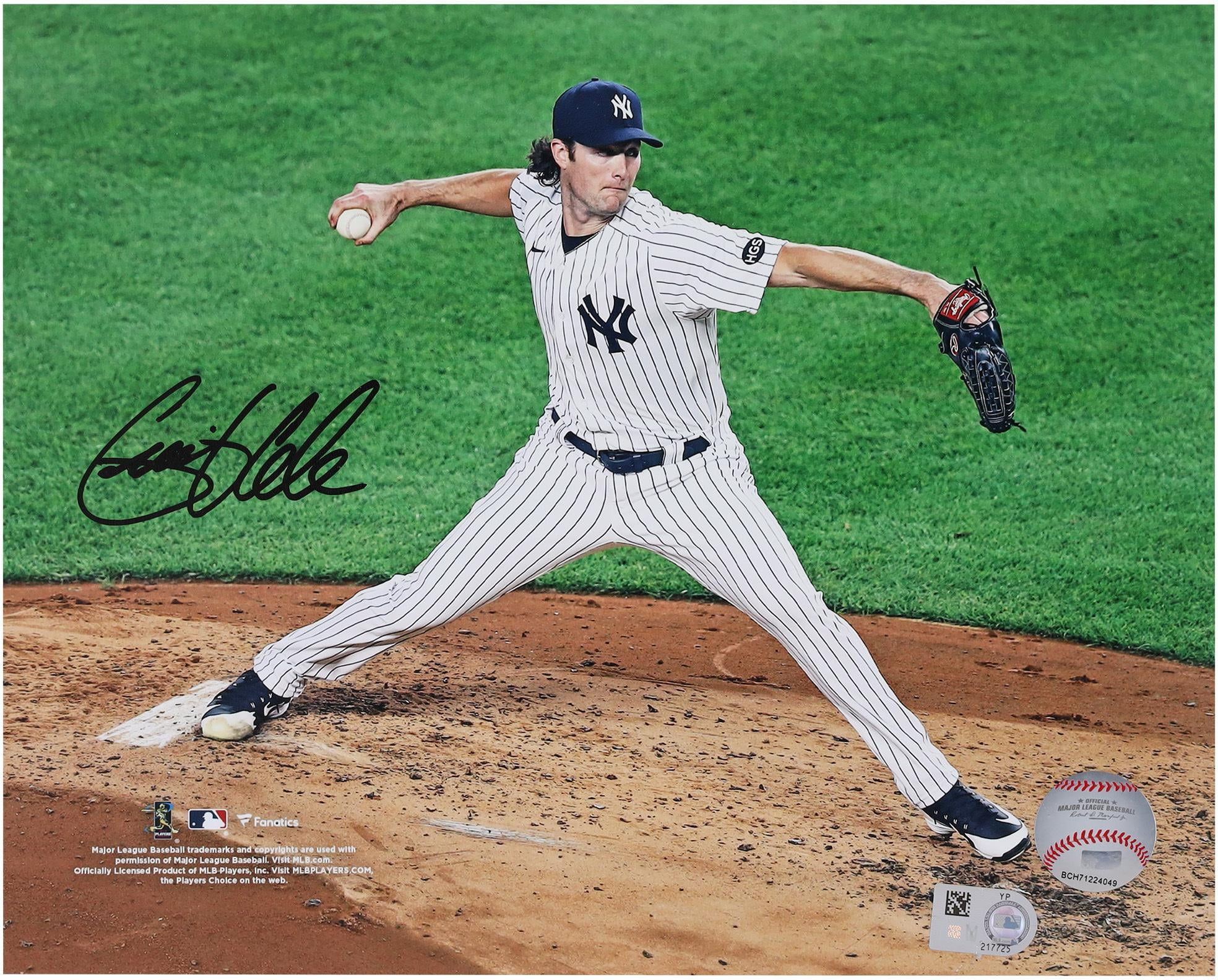 Gerrit Cole New York Yankees Autographed 8" x 10" Pinstripes Side View ...