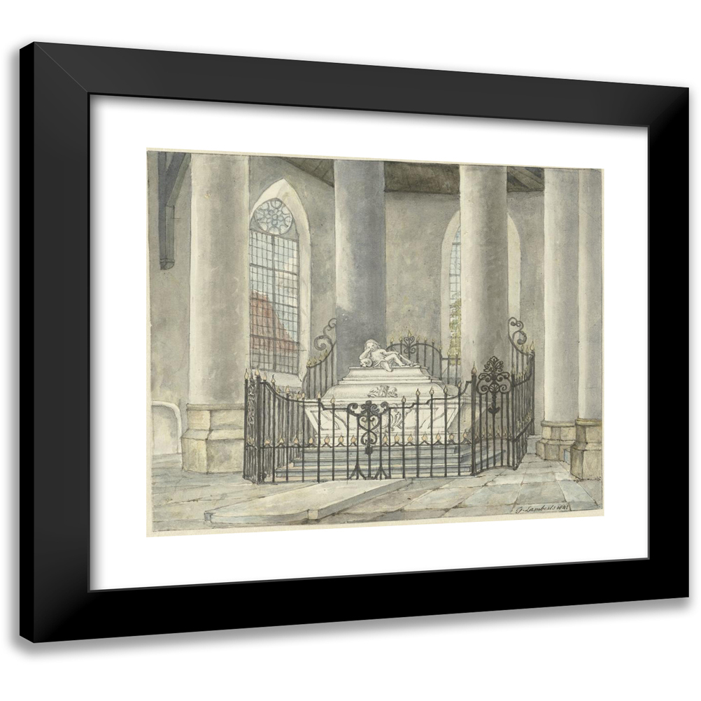 Gerrit Lamberts 23x20 Black Modern Framed Museum Art Print Titled ...