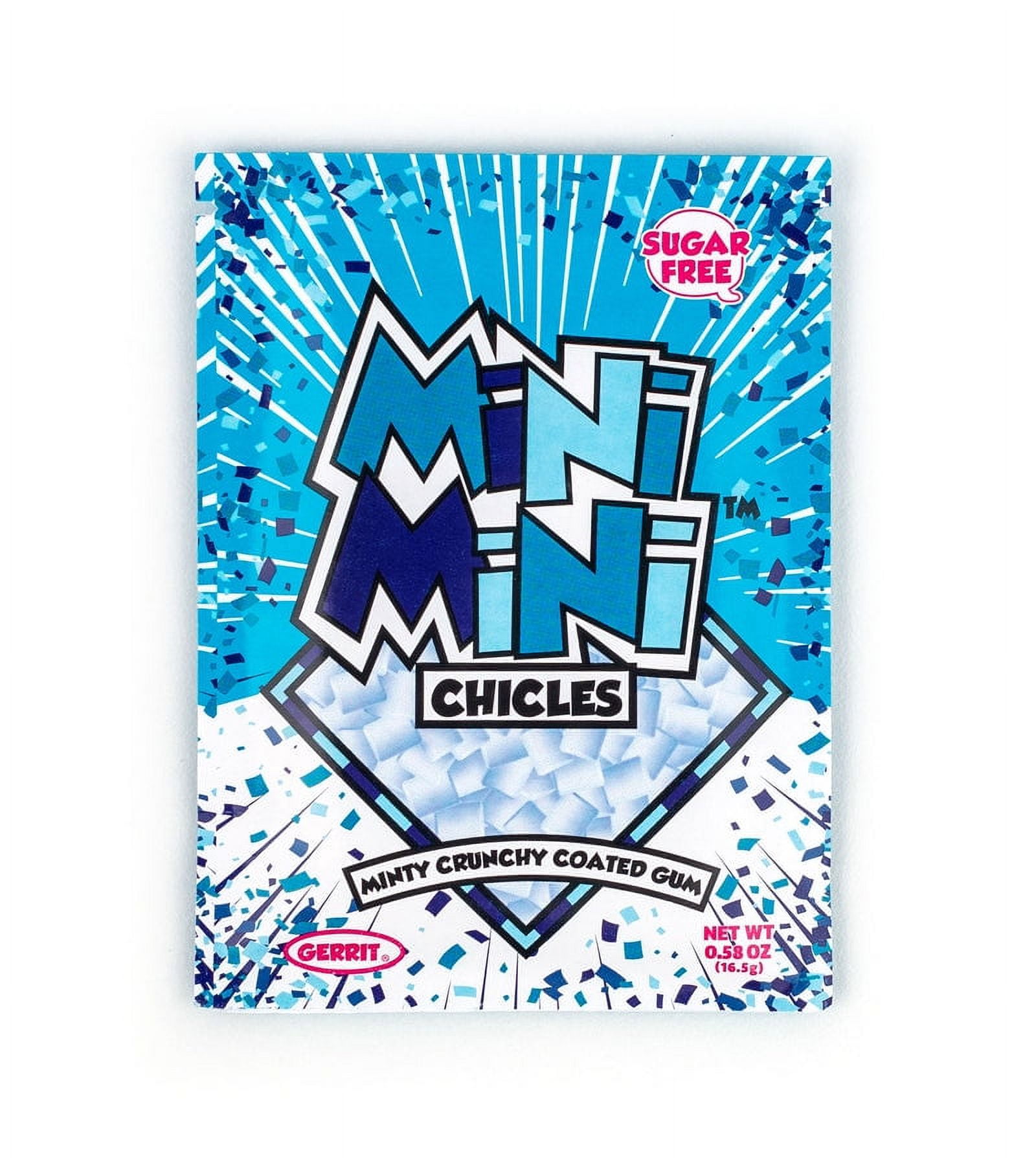 Gerrit’s Mini Mini Chicles, Sugar Free Mint Gum, 0.58 Ounce Pouches ...