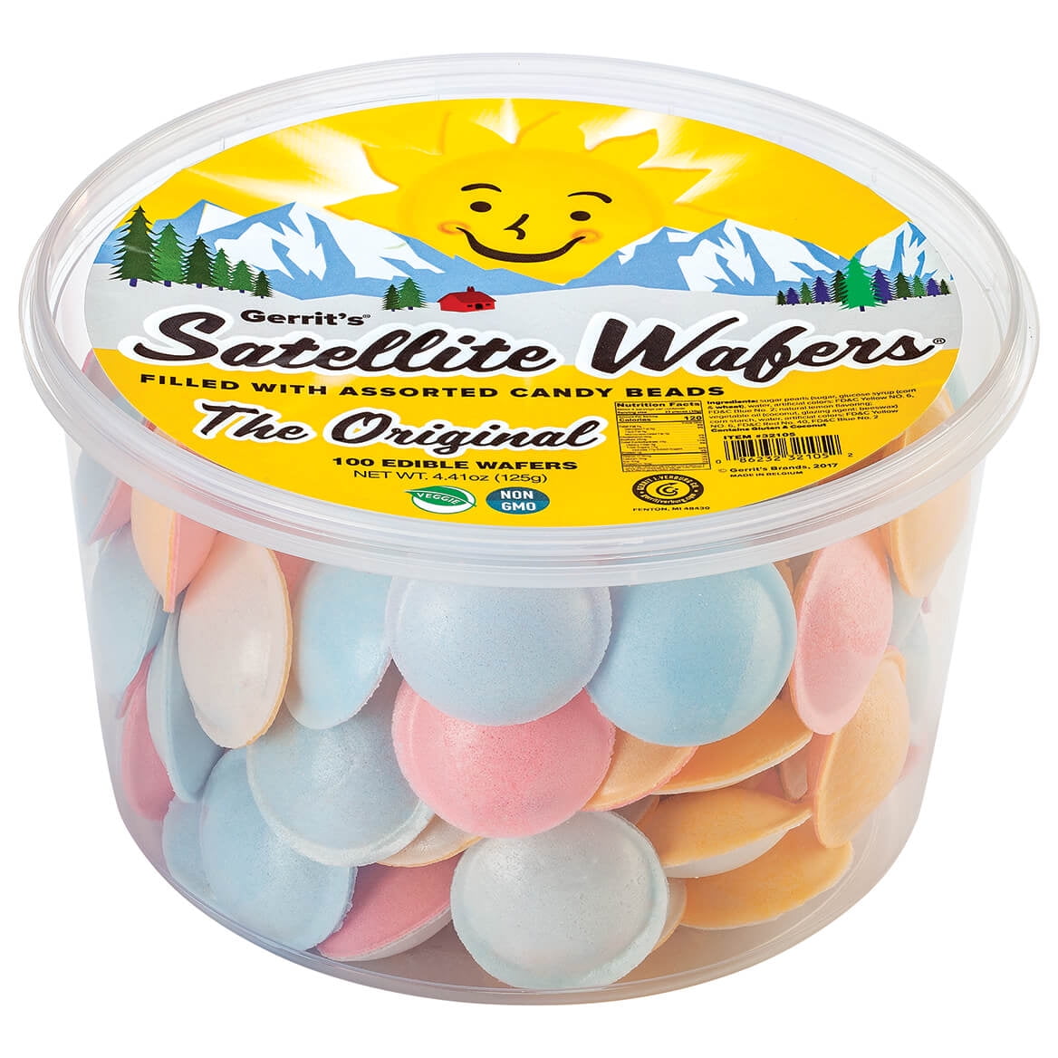 Gerrit's Satellite Bulk Candy, 100ct Wafers Tub, 4.41oz - Walmart.com