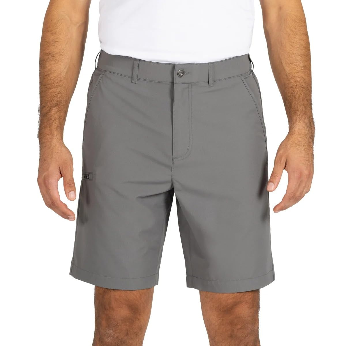 Gerry Men s Elastic Waistband UPF 30+ Tech Short (Gray, 40) - Walmart.com