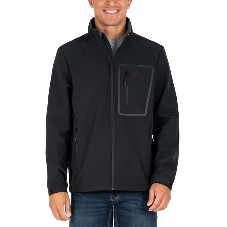 Gerry Men’s Softshell Jacket – Water & Wind Resistant, Adjustable Hood ...