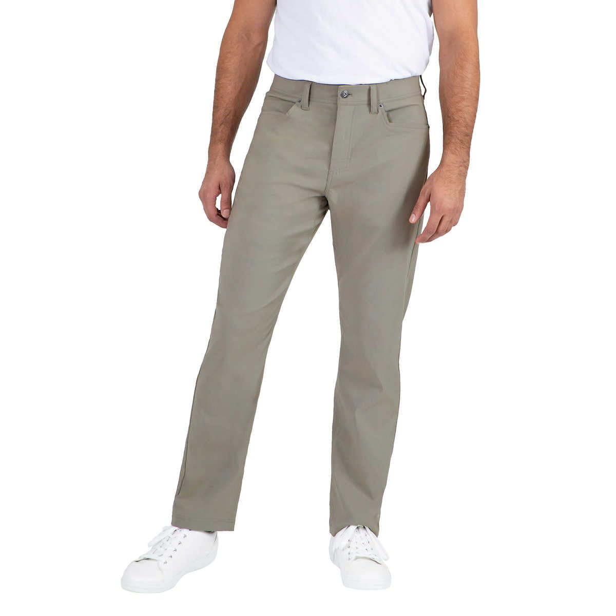 Gerry Men's Tech 5 Pocket Stretch Fabric Comfort Waistband Pant (Green ...