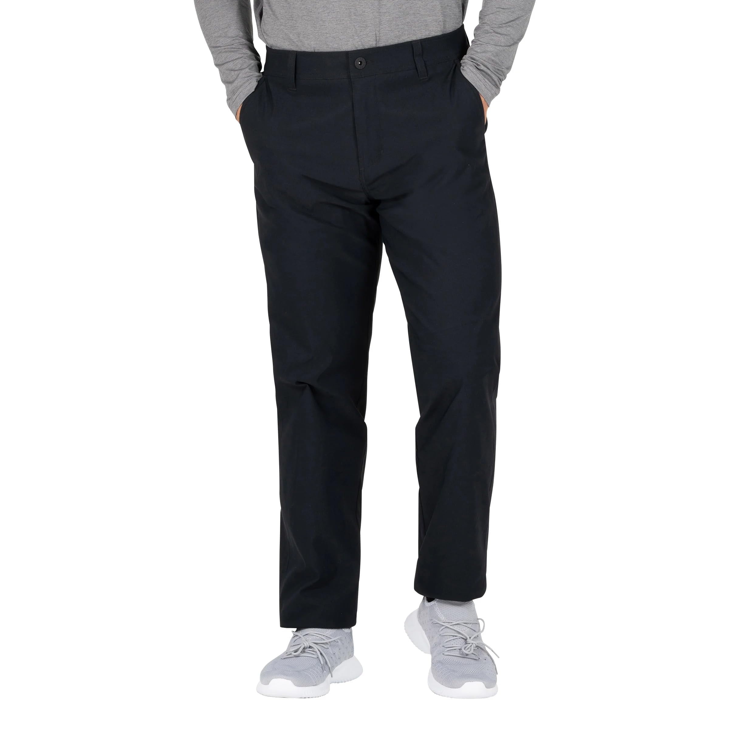 Gerry Men's Water Resistant Fleece Lined Stretch Pants with Zip Pockets ...