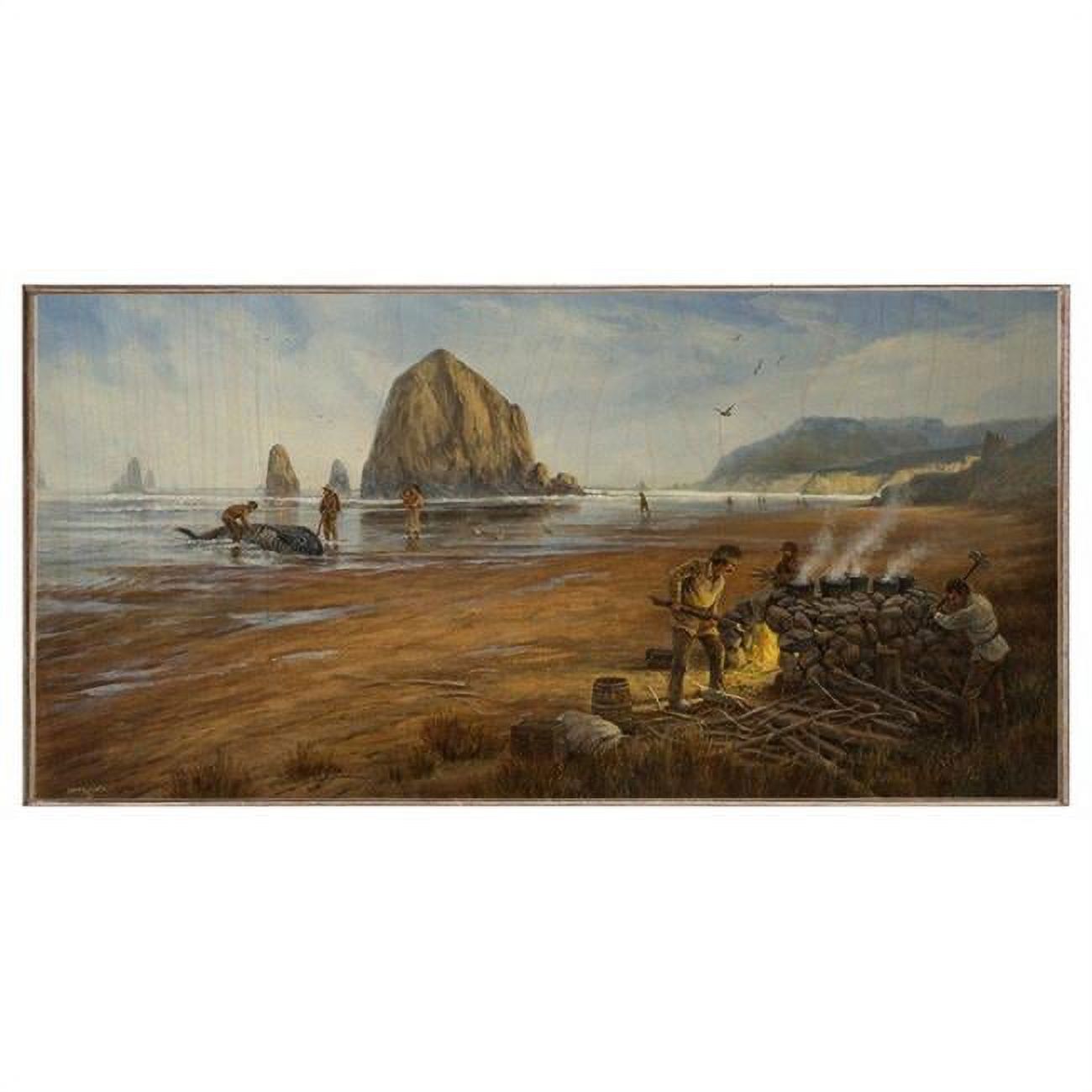 Gerry Metz LS2345WB1224-GM 24 x 12 in. Salt Cairn 1806 - Birch Wood ...