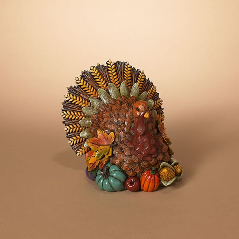 Gerson 2589050 Resin Turkey Figurine, 8.6-inch Length - Walmart.com