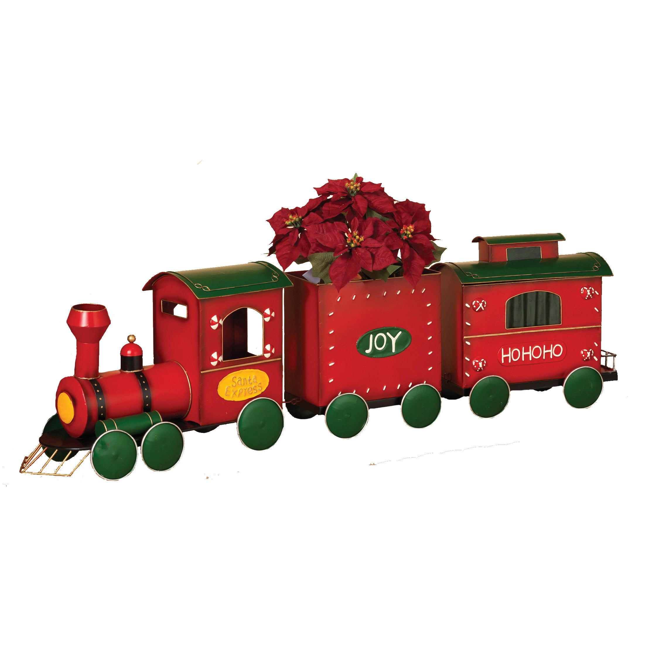 53" 3 Piece Metal Santa Express Train Christmas Figure 2348000 ...