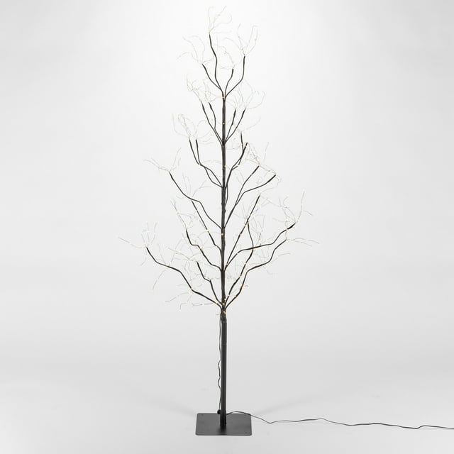 The Gerson Company 5 Foot Tall Brown Glowing Lighted Tree, Micro LEDs ...