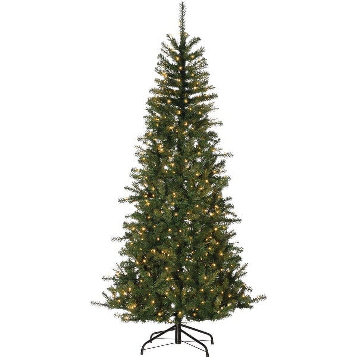 Gerson 7 Ft. Noble Fir 500-Bulb Warm White LED Prelit Artificial ...