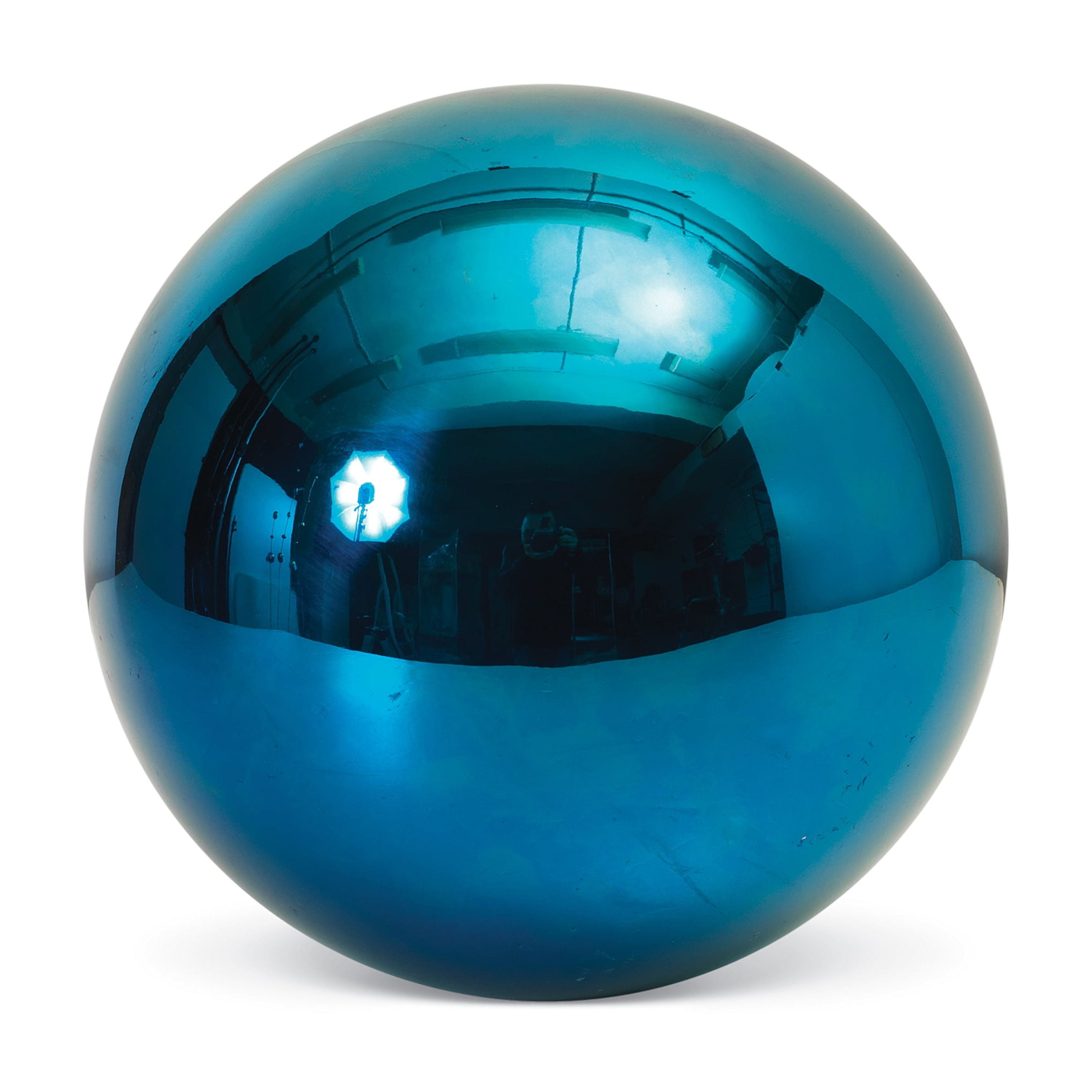9.8 in. Decorative Blue Gazing Ball - Walmart.com