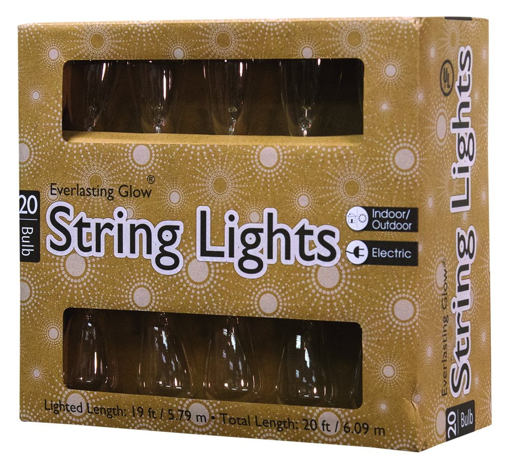 CWI Gifts 20 Ct Edison Patio Light String, 6.34InL x 4.72InW x 7.83InH ...