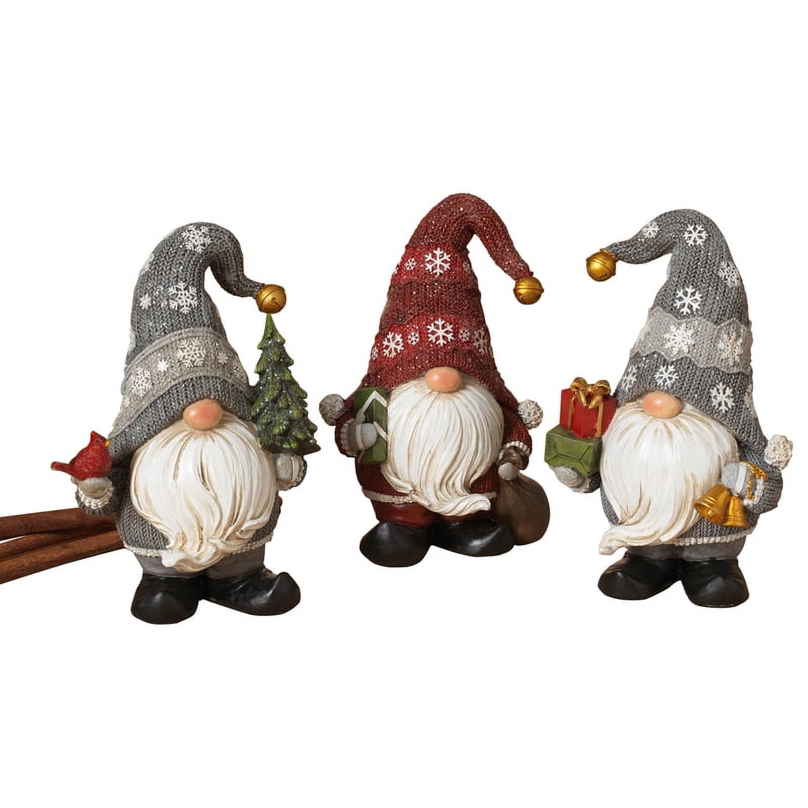 Gerson Assorted Gnomes Indoor Christmas Decor 6 in. - Walmart.com