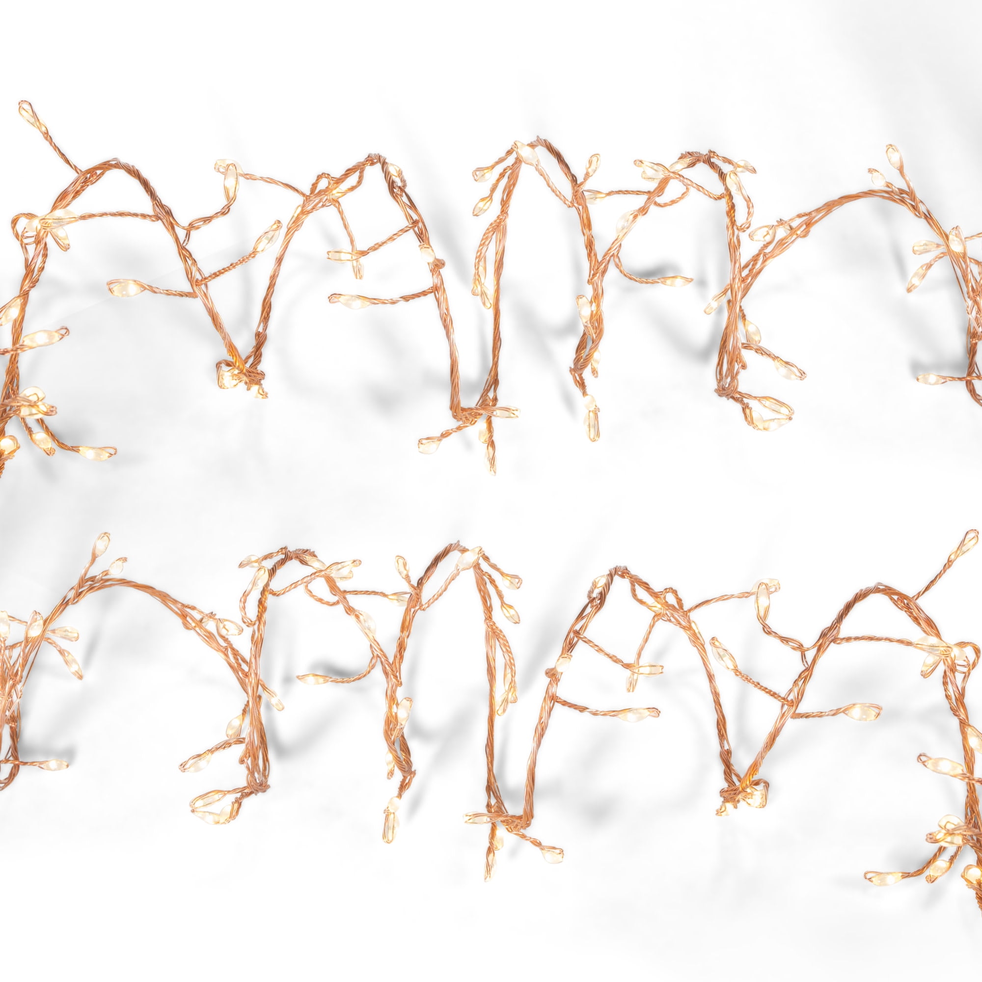 Gerson Set of 2 6 ft Electric Firecracker Garland with Warm White ...