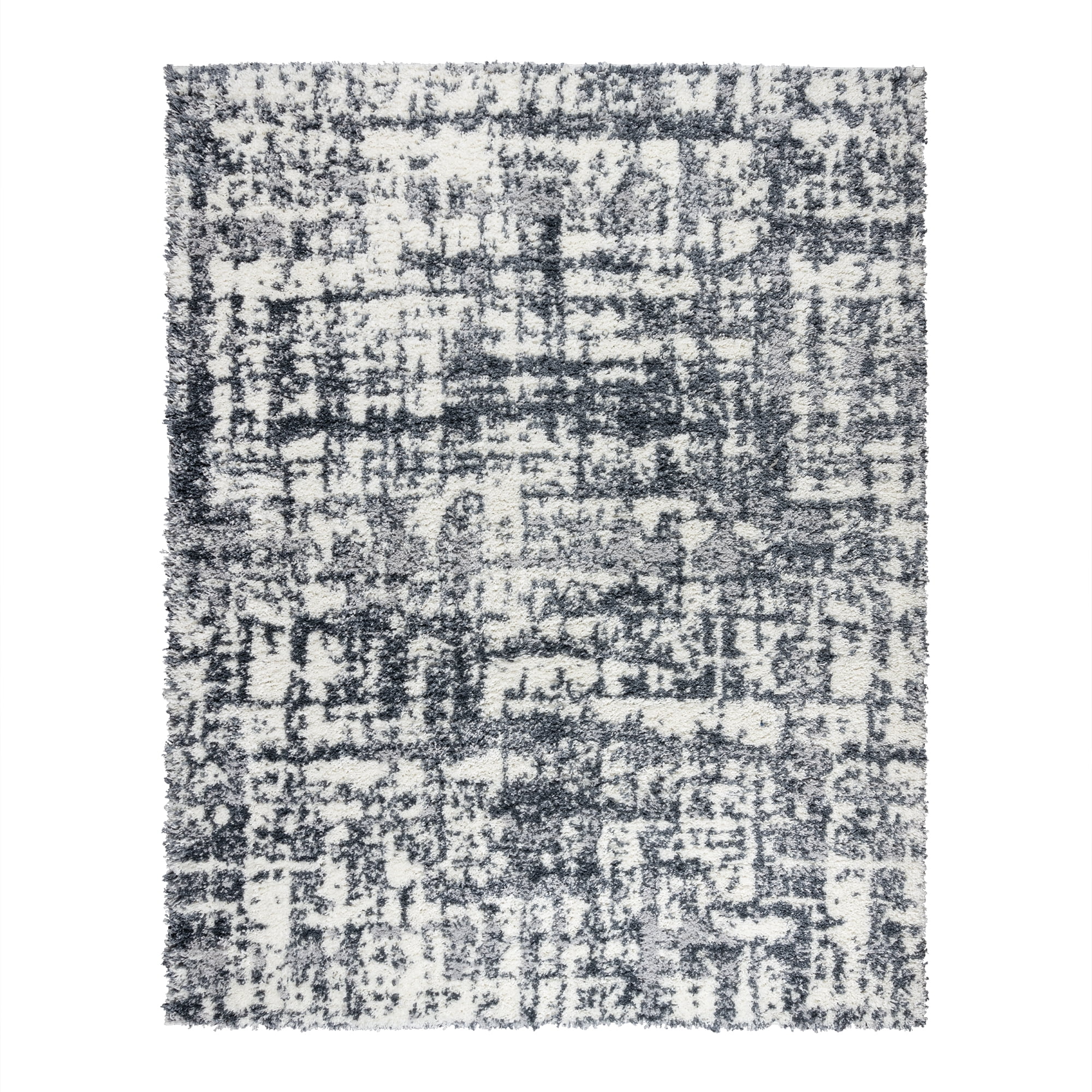 Gertmenian Anjou Myra Shag Abstract Gray Indoor Area Rug, 8x10 ...