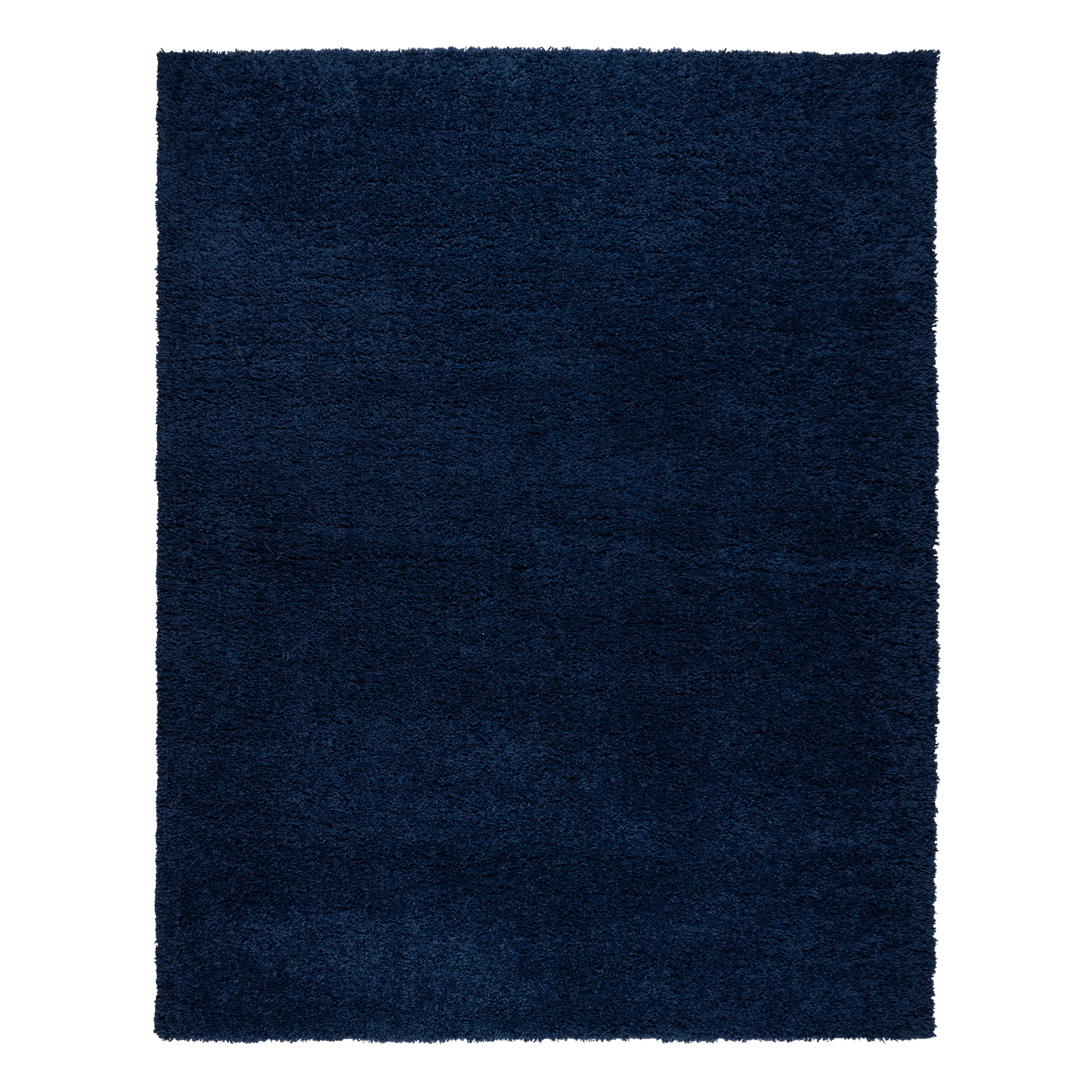 Gertmenian Anjou Solid Shag Solid Color Navy Indoor Area Rug, 6x9 ...