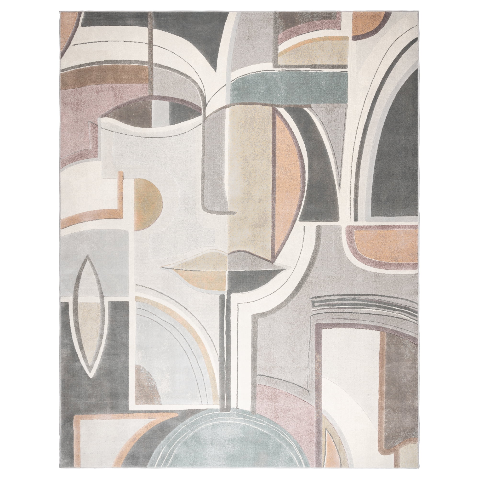 Blayne Mondrian Modern Geometric Multi Area Rug, 6x9 - Walmart.com