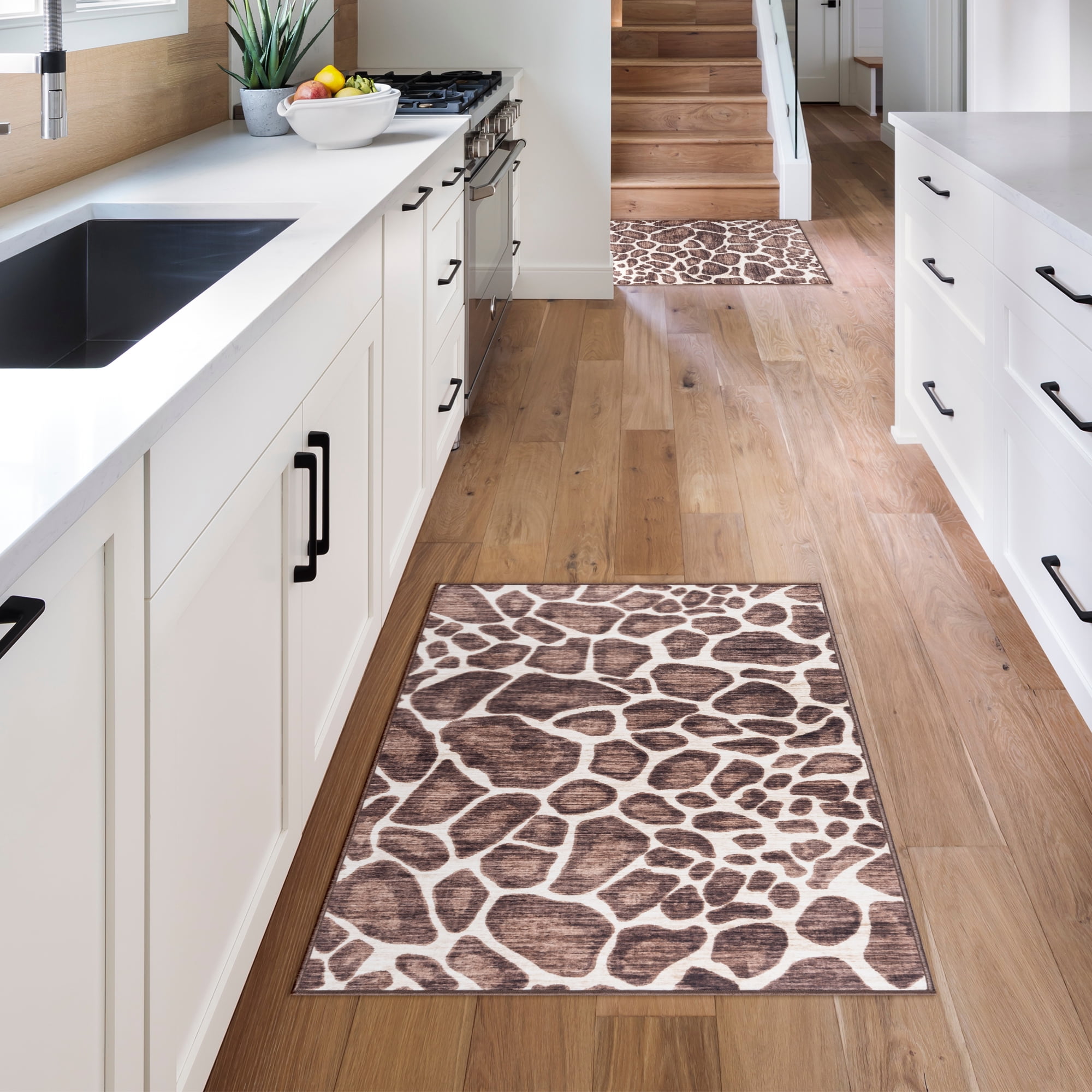 Gertmenian Crystal Print Gavin Giraffe Area Rug 9x13 - Walmart.com