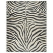 Crystal Print Zebra Modern Striped Ivory/Brown Area Rug, 6x9 - Walmart.com