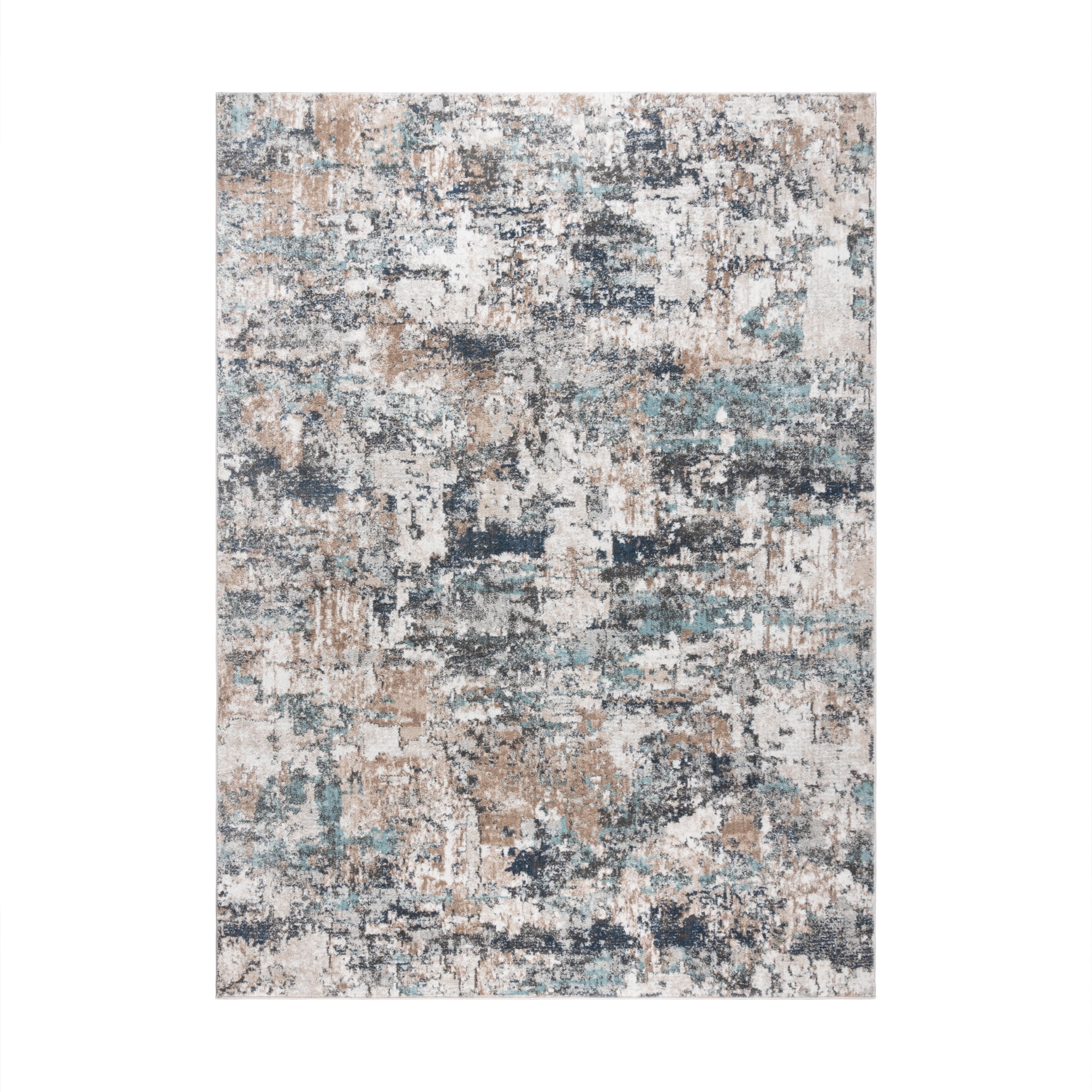 Gertmenian Ethan Tiges Modern Abstract Beige Indoor Area Rug, 5x7 ...