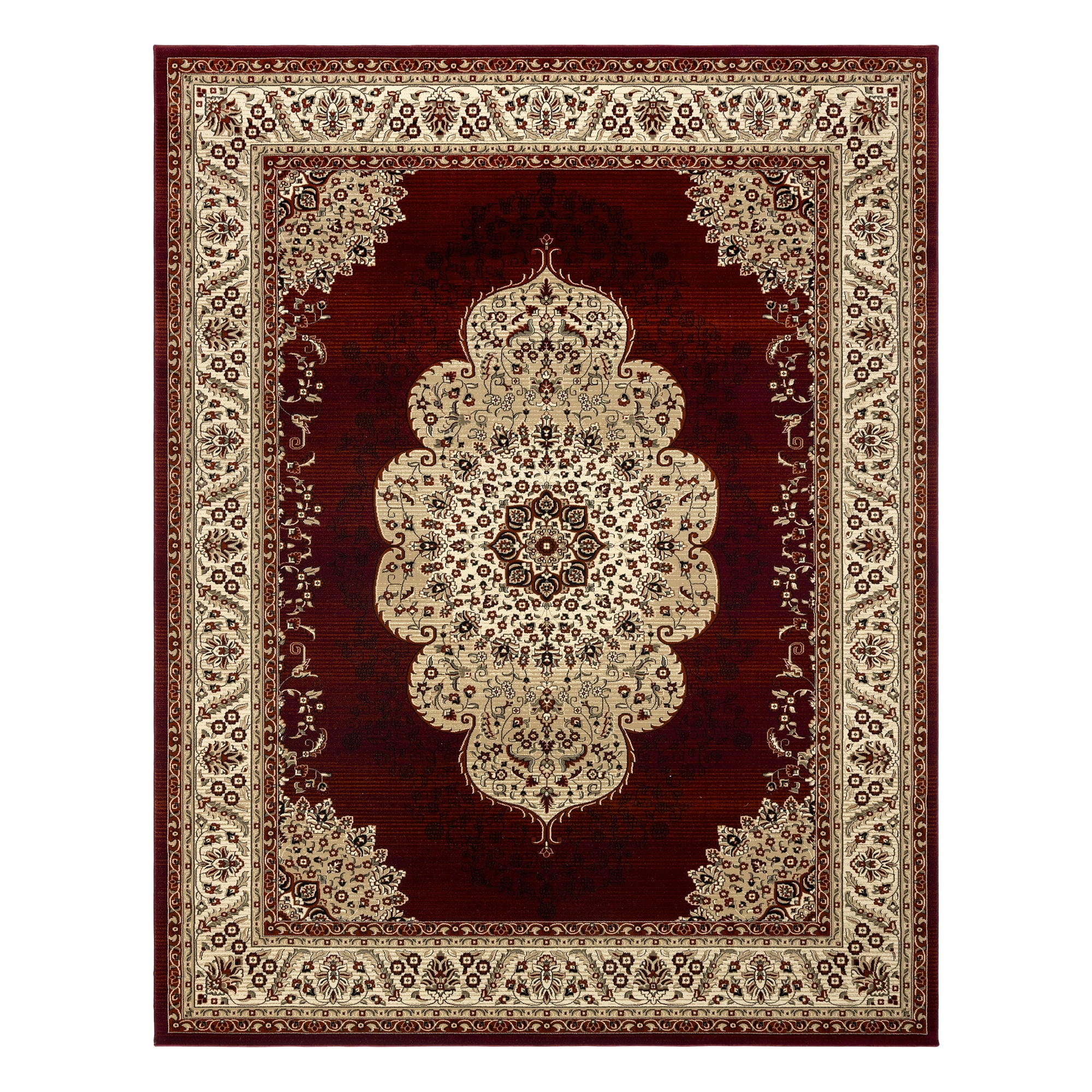 Gertmenian Majestic Ravina Traditional Oriental Red Indoor Area Rug ...
