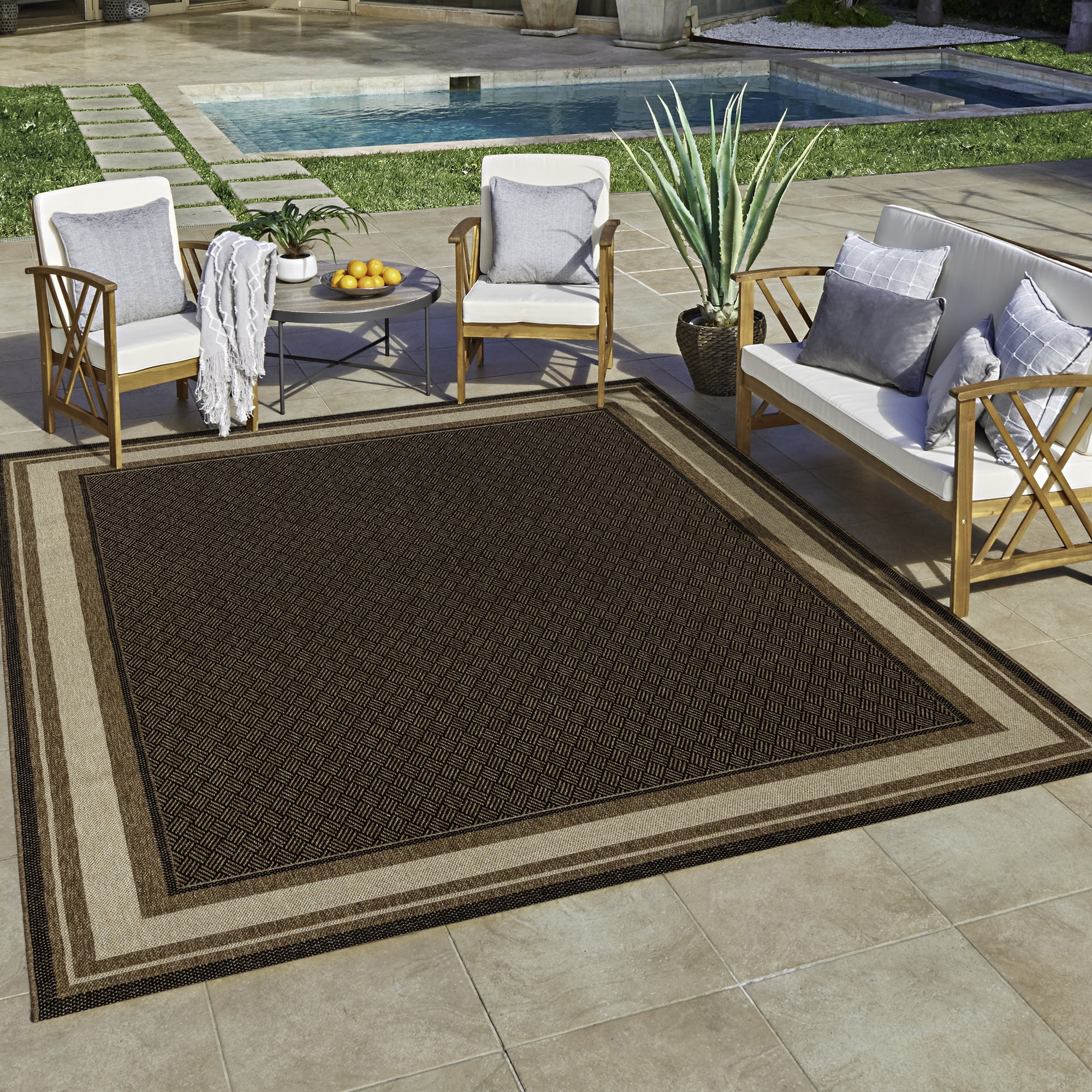 Gertmenian Ringley Tailer Modern/ Contemporary Striped Chestnut Area ...