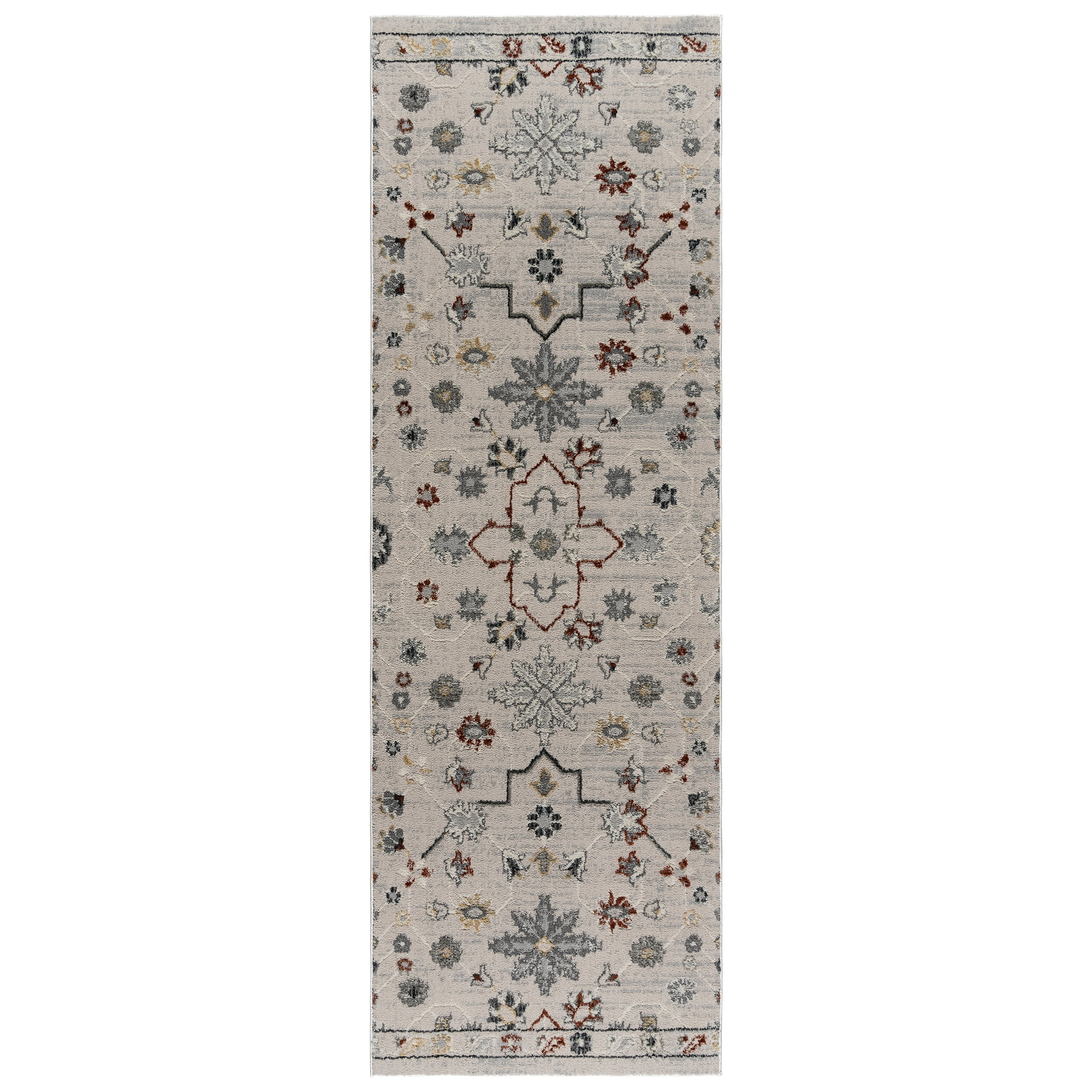 Gertmenian Trevi Bohemian Moroccan Cream Washable Indoor Area Rug 2x6 ...