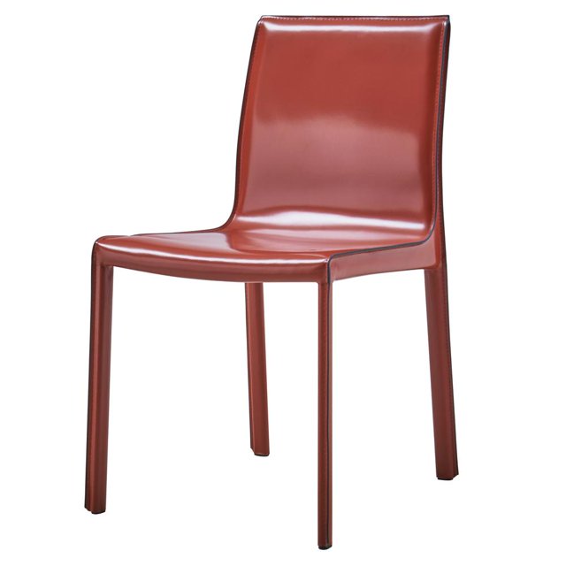 Gervin Recycled Leather Chair, Cordovan - Walmart.com