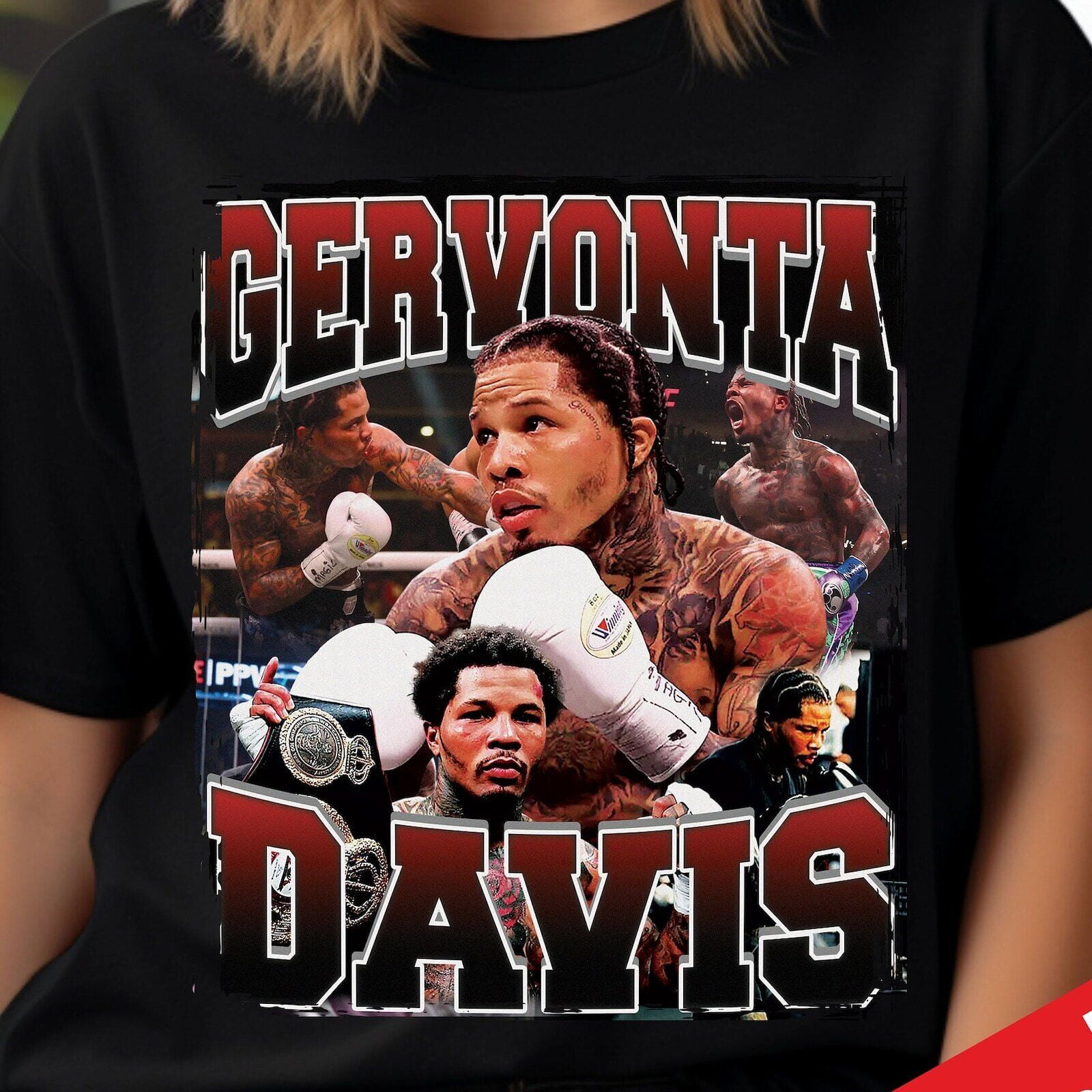 Gervonta Davis Boxing Tshirt Design, PNG Digital Download, 90s Boxing ...