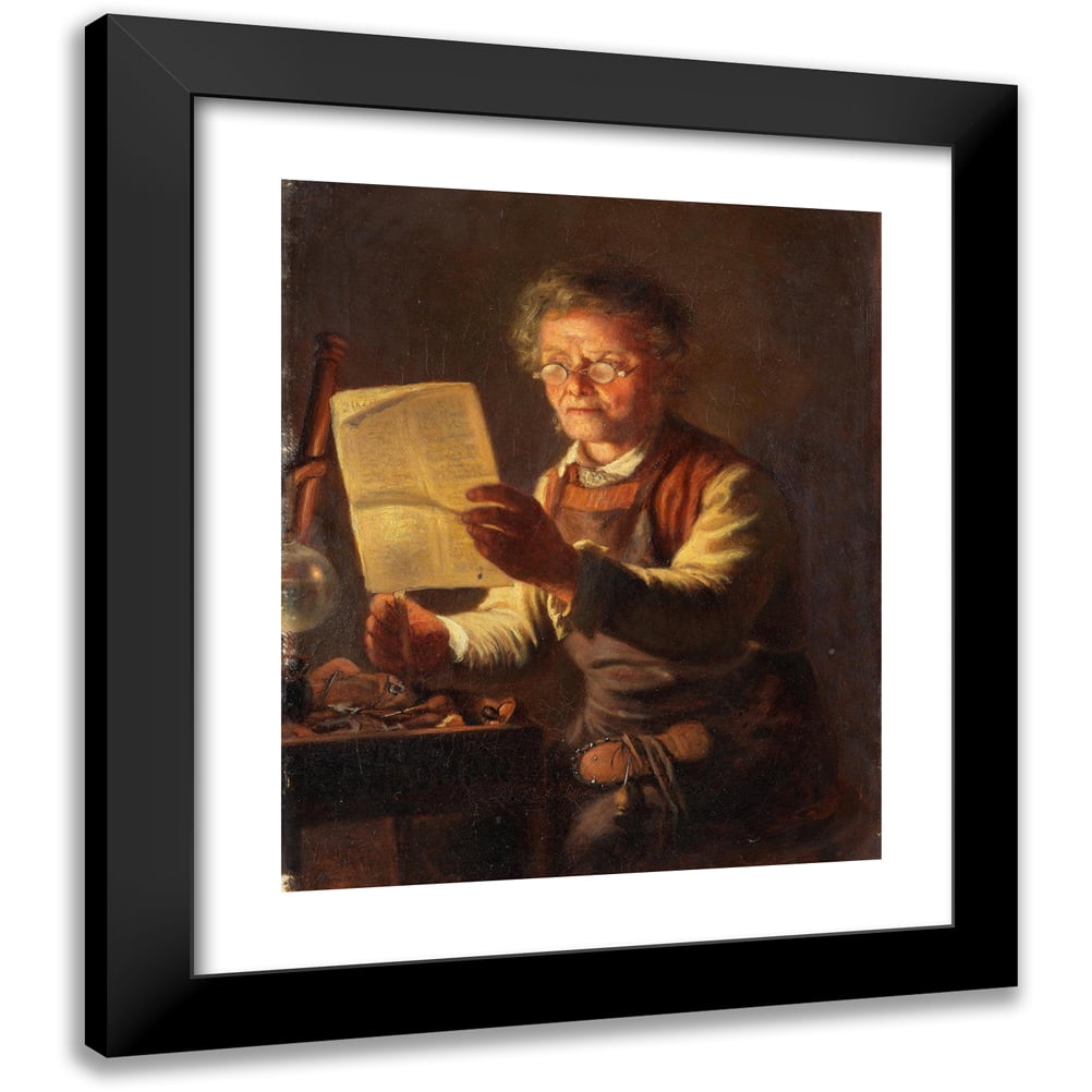 Geskel Saloman 12x14 Black Modern Framed Museum Art Print Titled - The ...