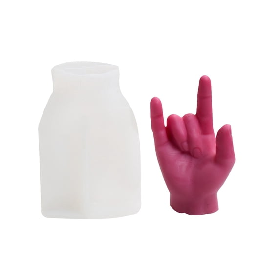Gesture Candle Silicone DIY Finger Shape Candlestick Model Unique ...