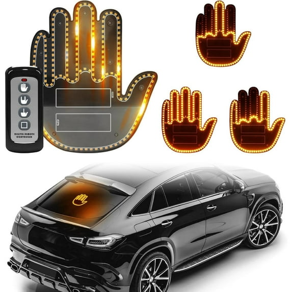 Gesture Control Green LED Light Strip - Remote Car Window Marker Light ...