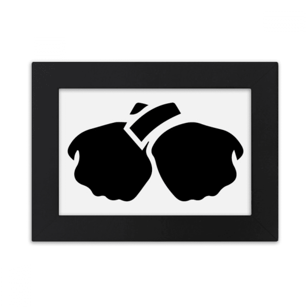 Gesture Fist Outline Pattern Desktop Photo Frame Ornaments Picture Art ...