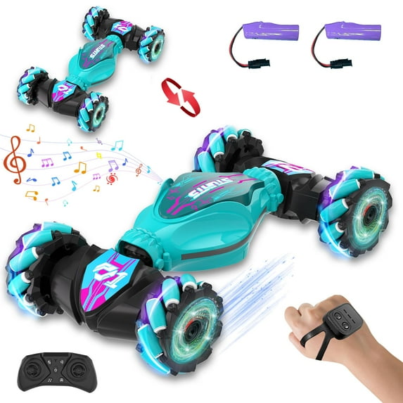 Gesture Sensing RC Stunt Car, 4WD Hand Controlled & Remote Control ...