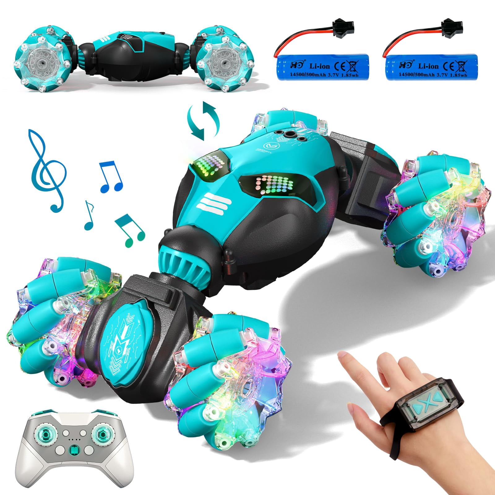 Gesture Sensing Rc Stunt Car With Light Music