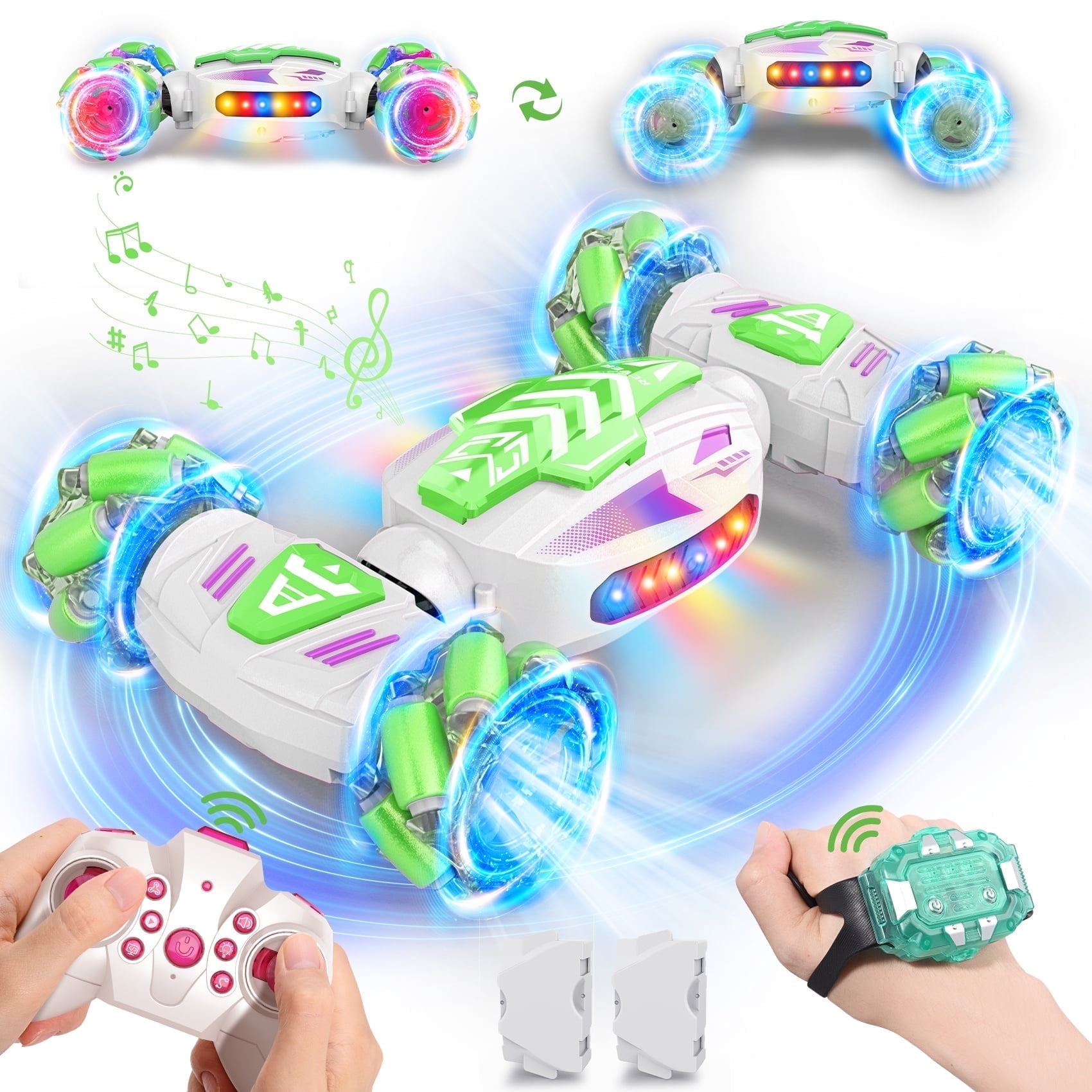 Gesture Sensing RC Stunt Car Toys for 6-12 Years Old Boys and Girls, RC Drift Cars 2.4GHz 4WD ...