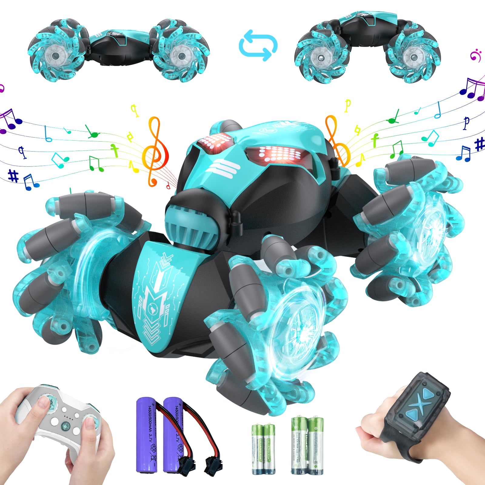 Gesture Sensing RC Stunt Car Toys for 6-12 year Boys&Girls,2.4GHz ...